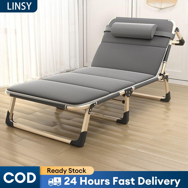 LINSY Folding Bed Foldable Sofa Bed Foldable Office Nap Bed Lazy Chair ...