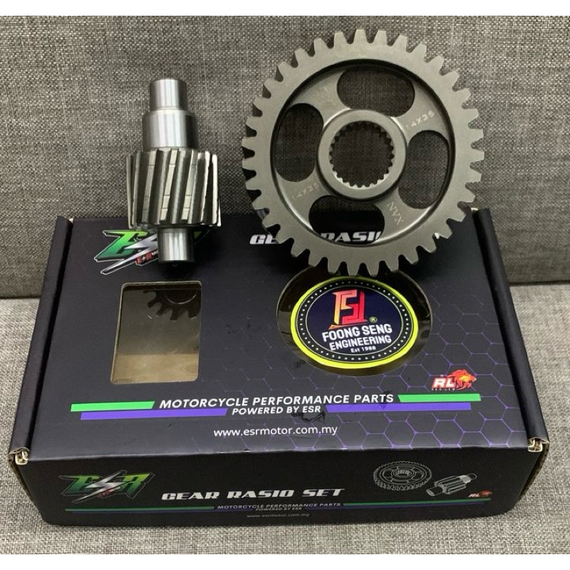 ESR RED LEO NVX / NMAX AEROX ENGINE GEAR BOX 12/33T 12/34T 13/33T 13 ...