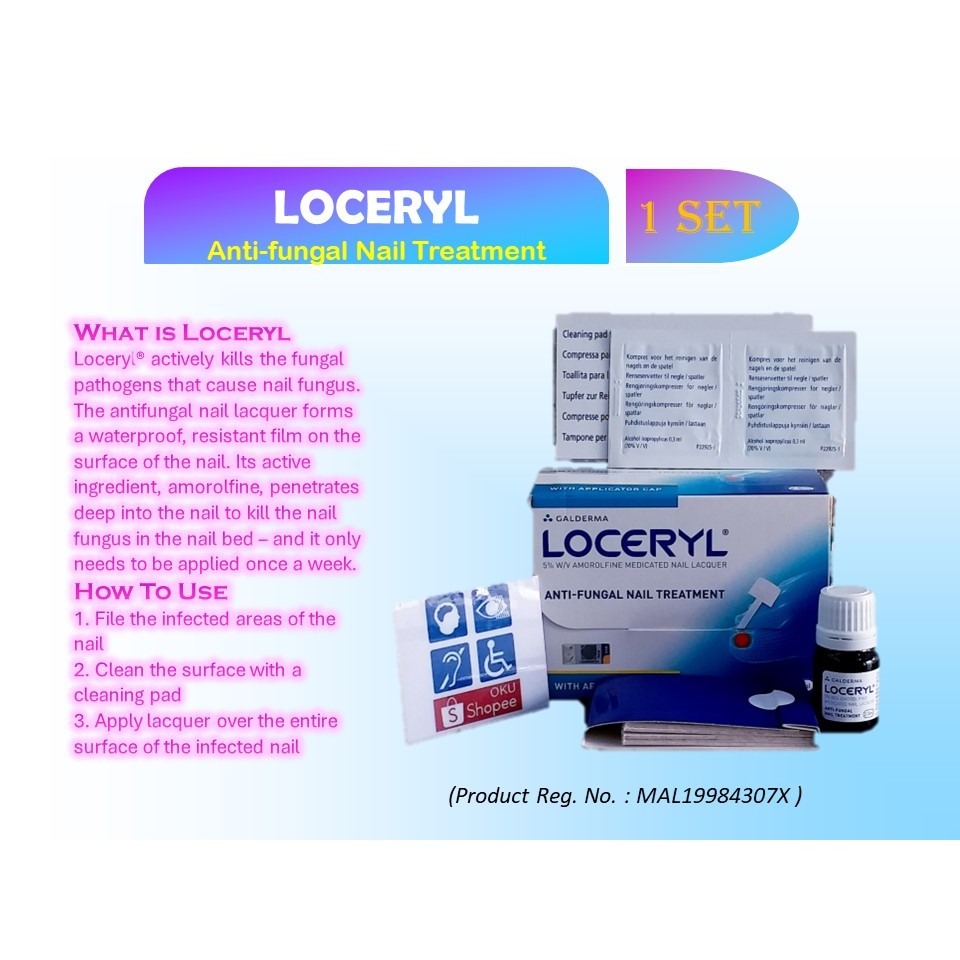 Loceryl Nail Lacquer 5% 2.5ml Anti-Fungal Nail Treament | Shopee Malaysia