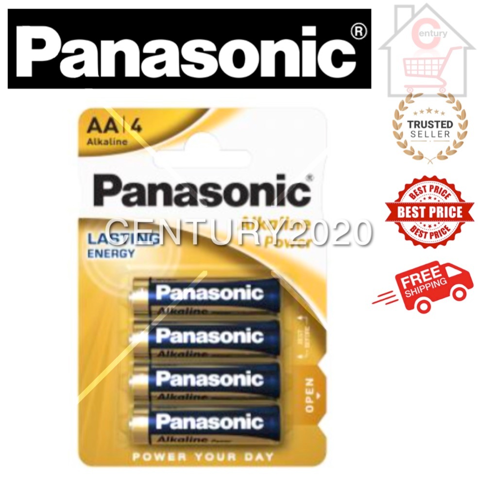 PANASONIC AA/AAA Alkaline Battery Bronze Power Batteries 4pcs/pack | Shopee Malaysia