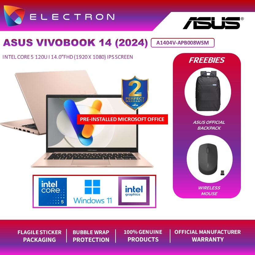 Asus VivoBook 14 A1404V-APB008WSM 14'' FHD Terra Cotta(Core 5 120U ...