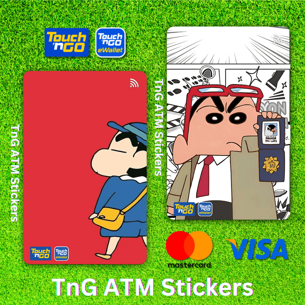 Crayon Shin-Chan 1 - Sticker Card Touch n Go TnG ATM Card Skincard Shin Chan Cover | Shopee Malaysia