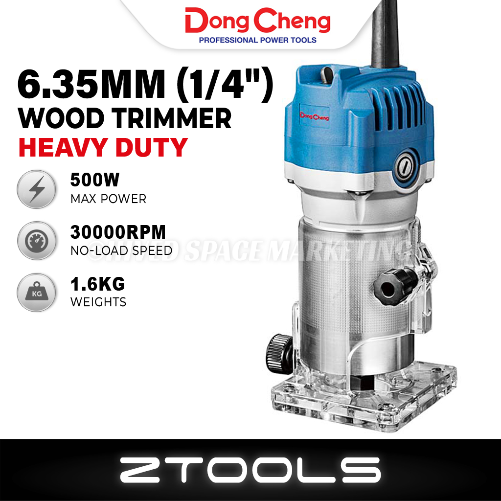 DongCheng Wood Trimmer 6.35MM Heavy Duty Palm Router Machine Wood ...