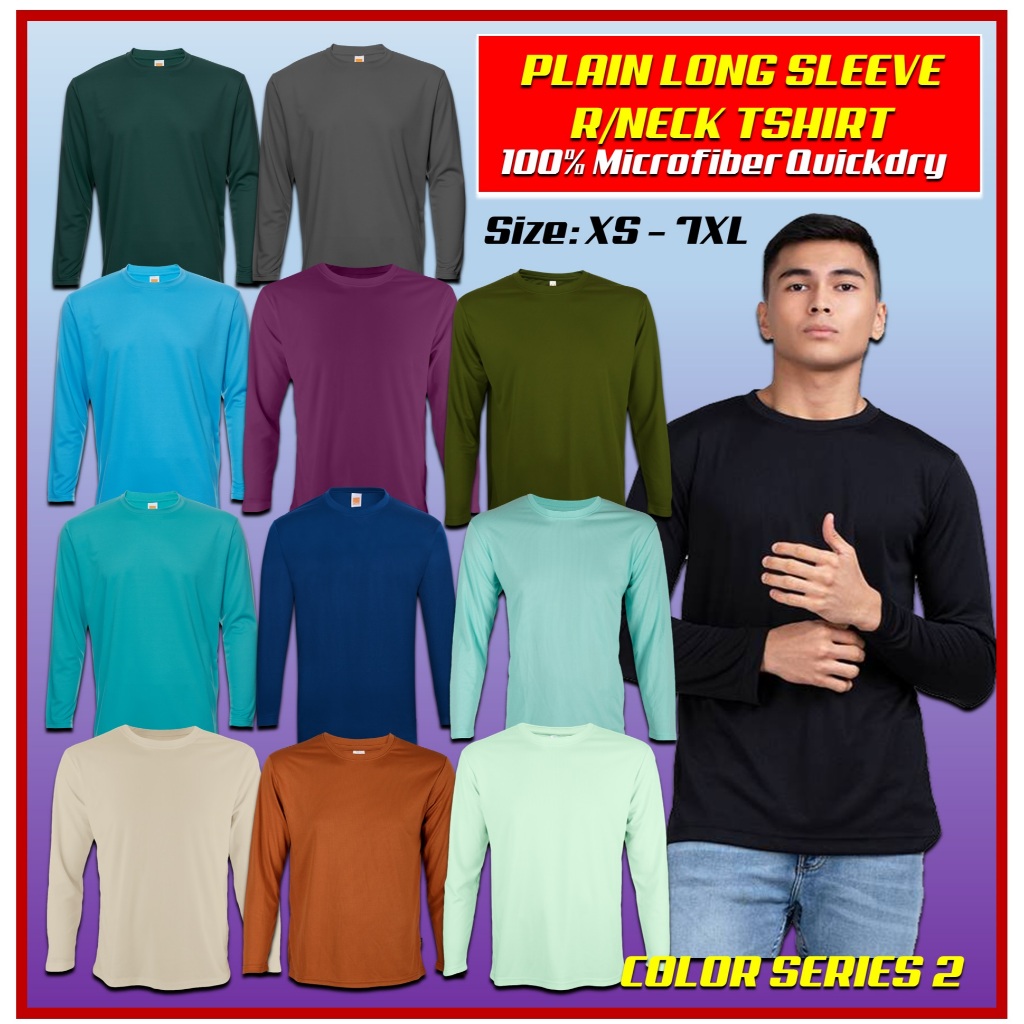 QD54 S2 | QUICKDRY LONG SLEEVE ROUND NECK | OREN SPORT | SIZE XS TO 7XL ...