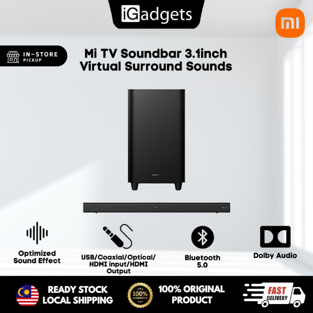 Xiaomi Soundbar 3.1ch Woofer Virtual Surround Home Theater Sound 430W ...