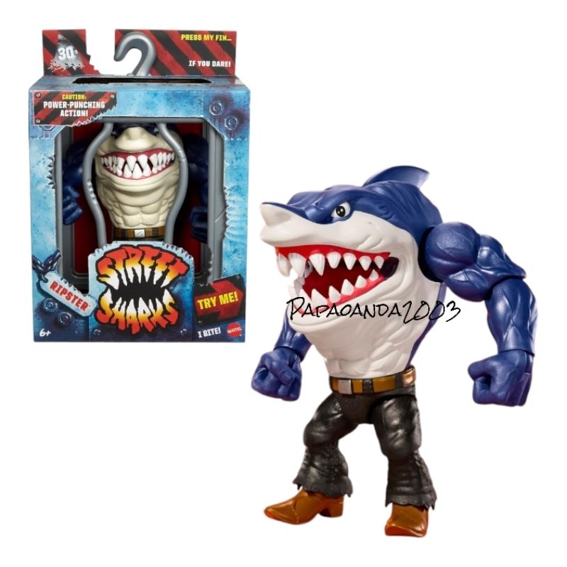 Mattel Street Sharks Ripster Action Figure 30th Anniversary 90s Retro ...