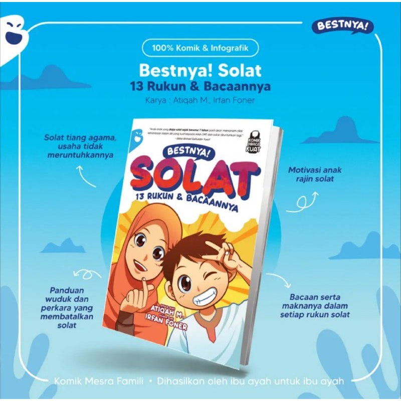 Bestnya! SOLAT : 13 Rukun & Bacaannya - Buku Ibadah 100% Komik ...