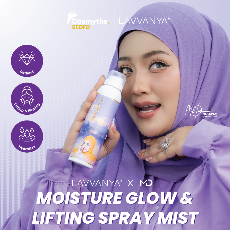 LAVVANYA X Mek Dinda Moisture Glow & Lifting Spray Mist 100ml | Shopee ...