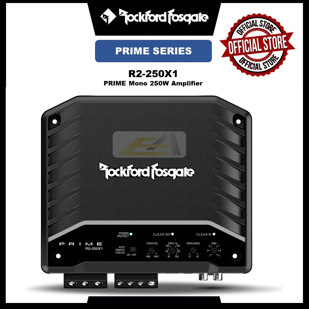 Rockford Fosgate | Car Audio Mono 250W Amplifier | PRIME SERIES | R2-250X | Shopee Malaysia