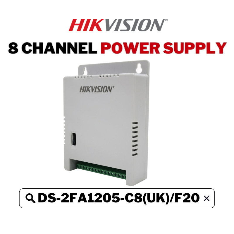 HIKVISION CCTV (World No. 1) POWER SUPPLY Multi-channel SMPS 60W12V1A 8 ...