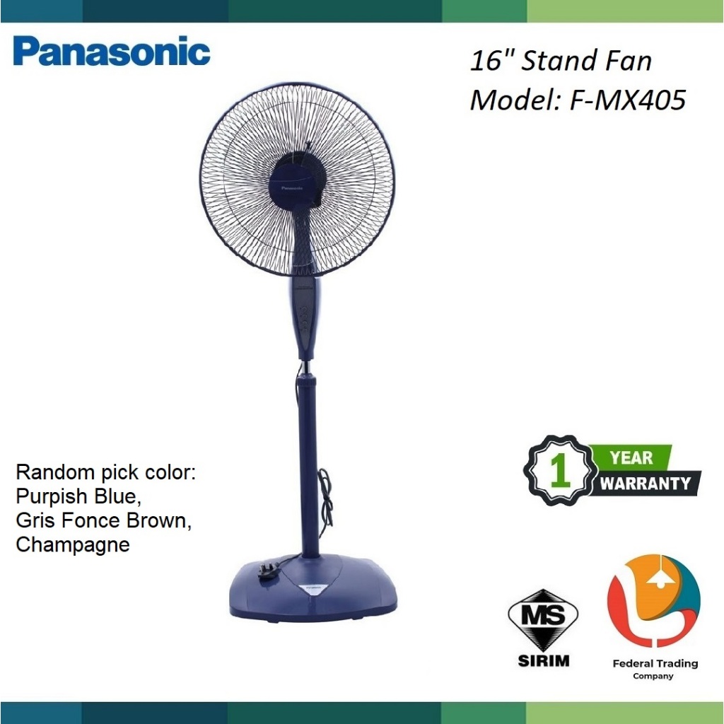 Panasonic Stand Fan 16'' F-MX405 Kipas Berdiri / Midea MF-16FS10N ...