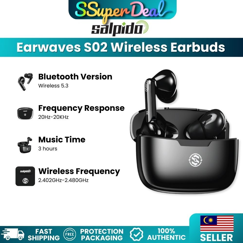 Salpido Earwaves S02 Wireless Earbuds | Shopee Malaysia