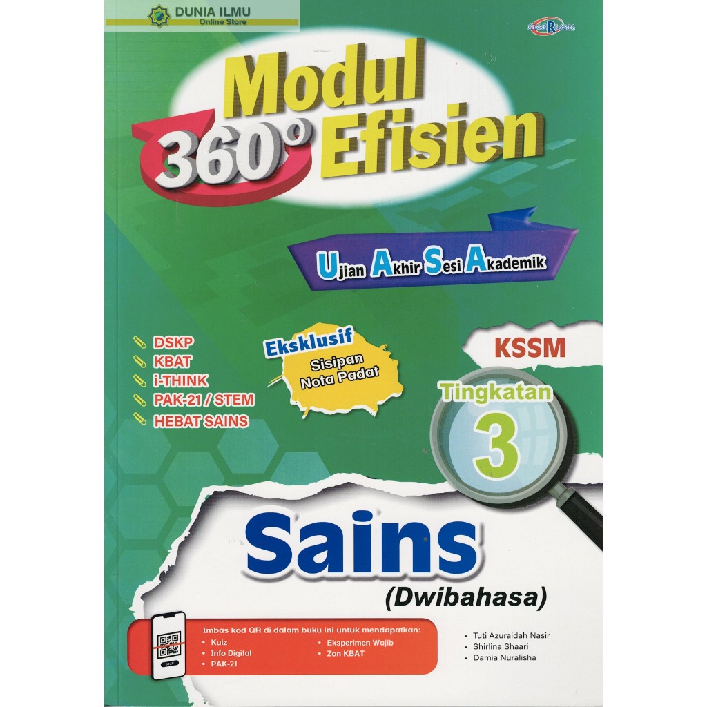 BUKU LATIHAN : MODUL 360 EFISIEN SAINS ( DWIBAHASA ) UASA TINGKATAN 3 ...