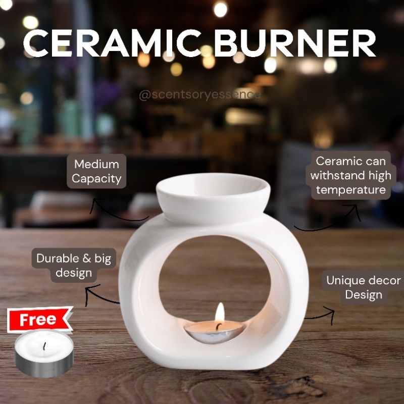 Medium Capacity Essential Oil Burner Wax Melt Burners Aromatherapy ...