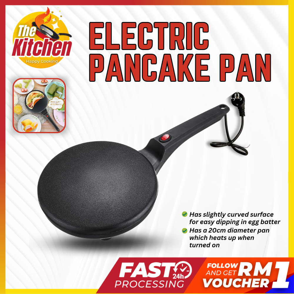 20CM Pancake Maker Electric Non Stick Pan Pancake Pan Crepe Maker ...