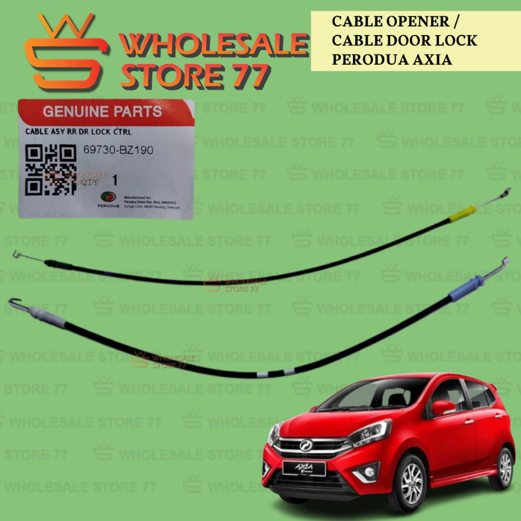 ORIGINAL | PERODUA AXIA Door Lock Cable Locking Cable Lock Operating ...