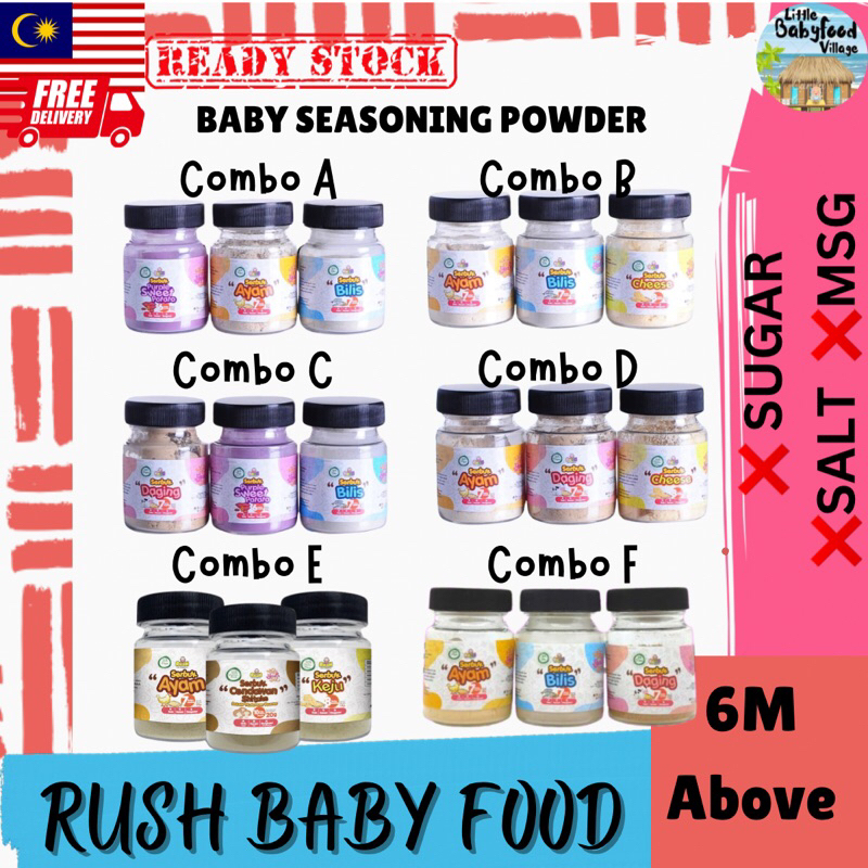 Rush Baby Seasoning Combo for baby 6month | Shopee Malaysia