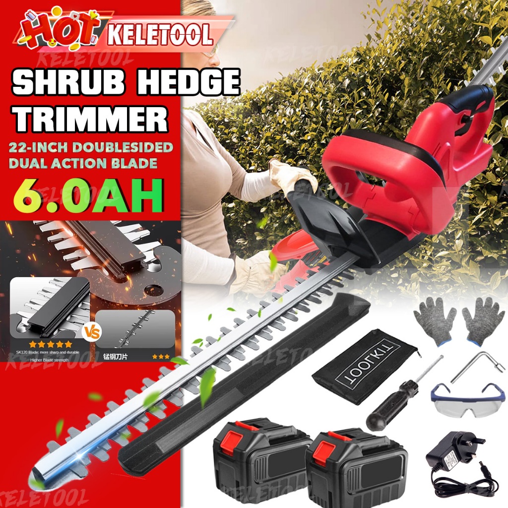KELETOOL Electric trimer pokok Hedge Trimmer Pruning Machine trimmer ...
