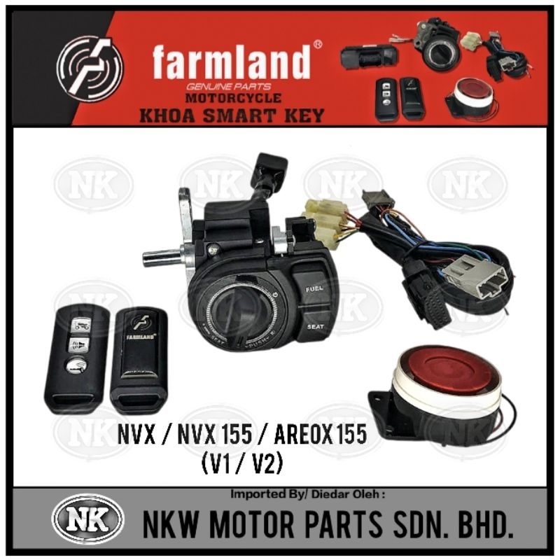 SMART KEYLESS REMOTE SWITCH SET - YAMAHA - NVX 155/ NVX/ AREOX 155 - V1 ...