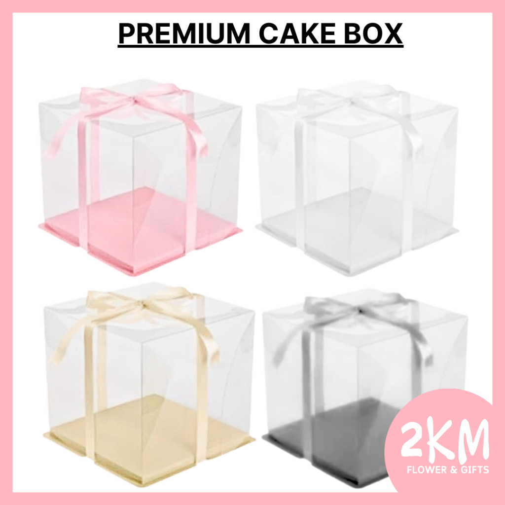 PREMIUM CAKE BOX 8/10/12inch 1-5 tier Extra Thick Kotak Hantaran Flower ...