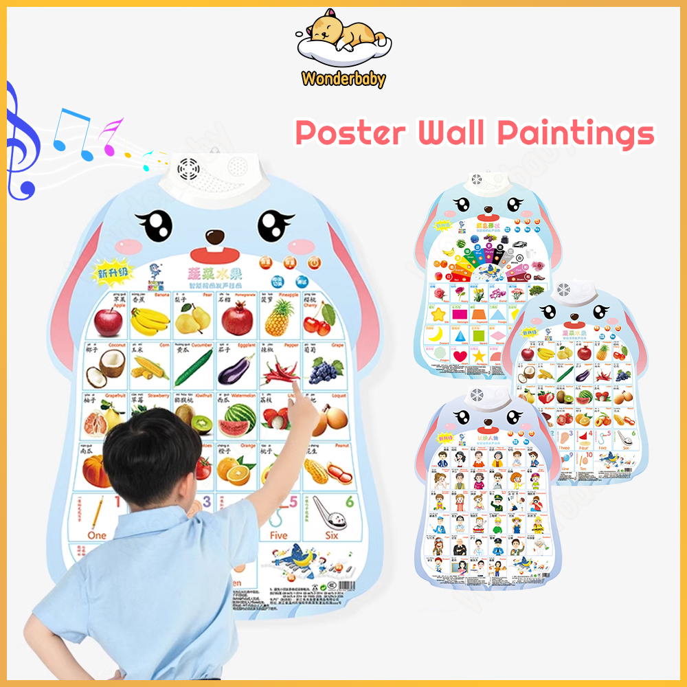Wonderbaby Educational Poster Wall Paintings with Sound Kids Learning ...