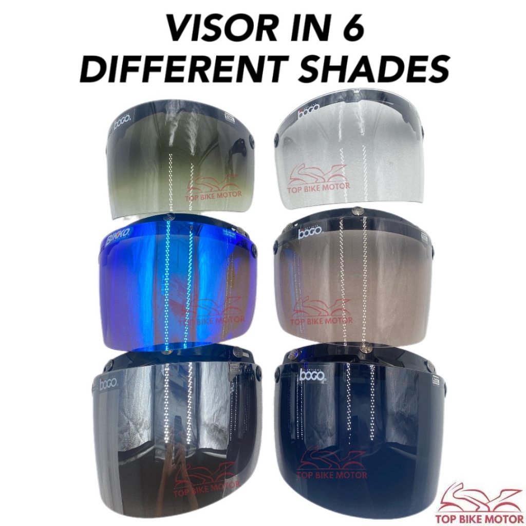 VISOR 3 BUTTON VISOR HELMET VISOR HELMET SGV MS88 MAGNUM | Shopee Malaysia