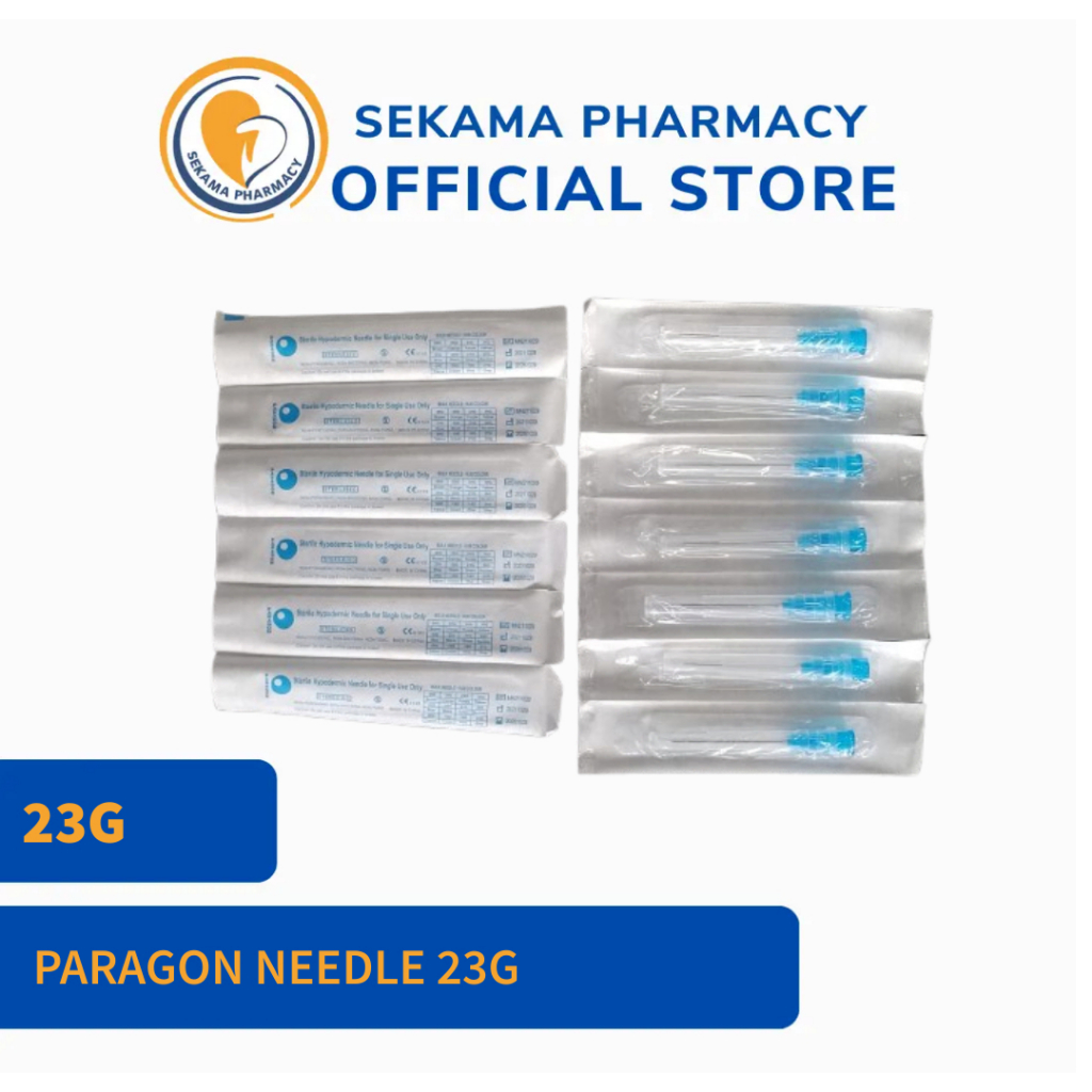 PARAGON NEEDLE 23G 1'S UNIT (FOR SINGLE USE ONLY) | Shopee Malaysia