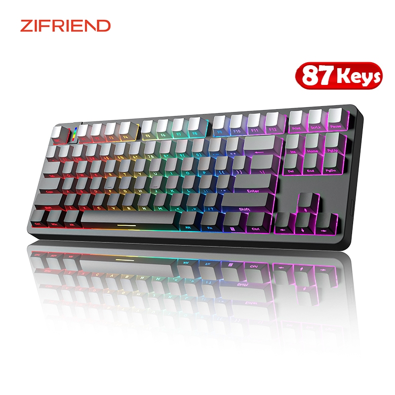 Zifriend G87 87Keys Wired Mechanical Keyboard RGB Hot-Swap Customized ...