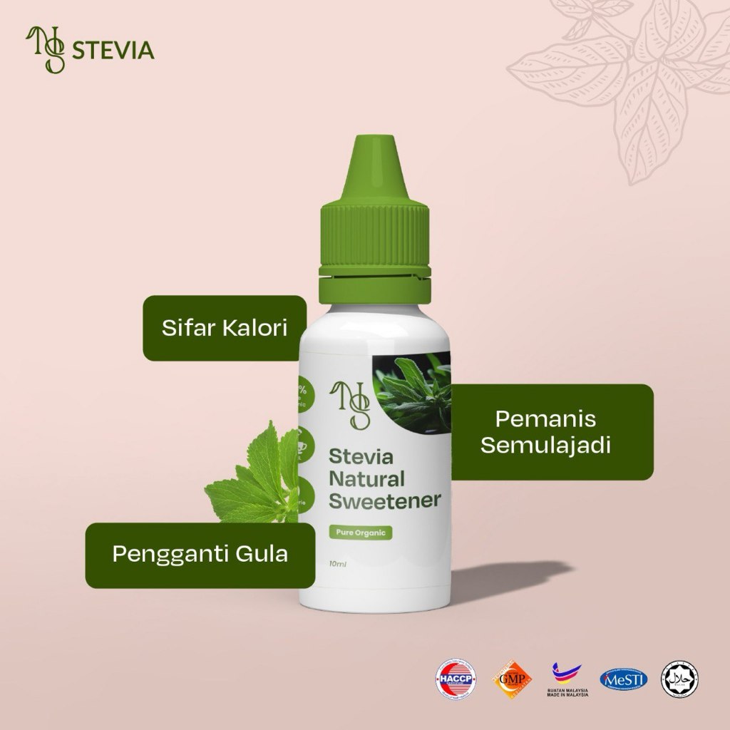 Original NS Stevia Sweetener Organic- Zero Calories - Sugar Replacement ...