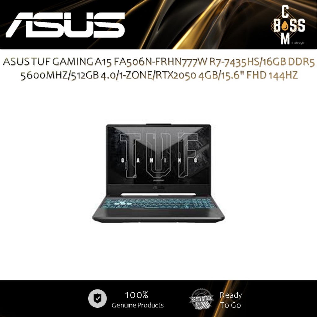 ASUS TUF GAMING A15 FA506N-FRHN777W R7-7435HS/16GB DDR5 5600MHZ/512GB 4 ...