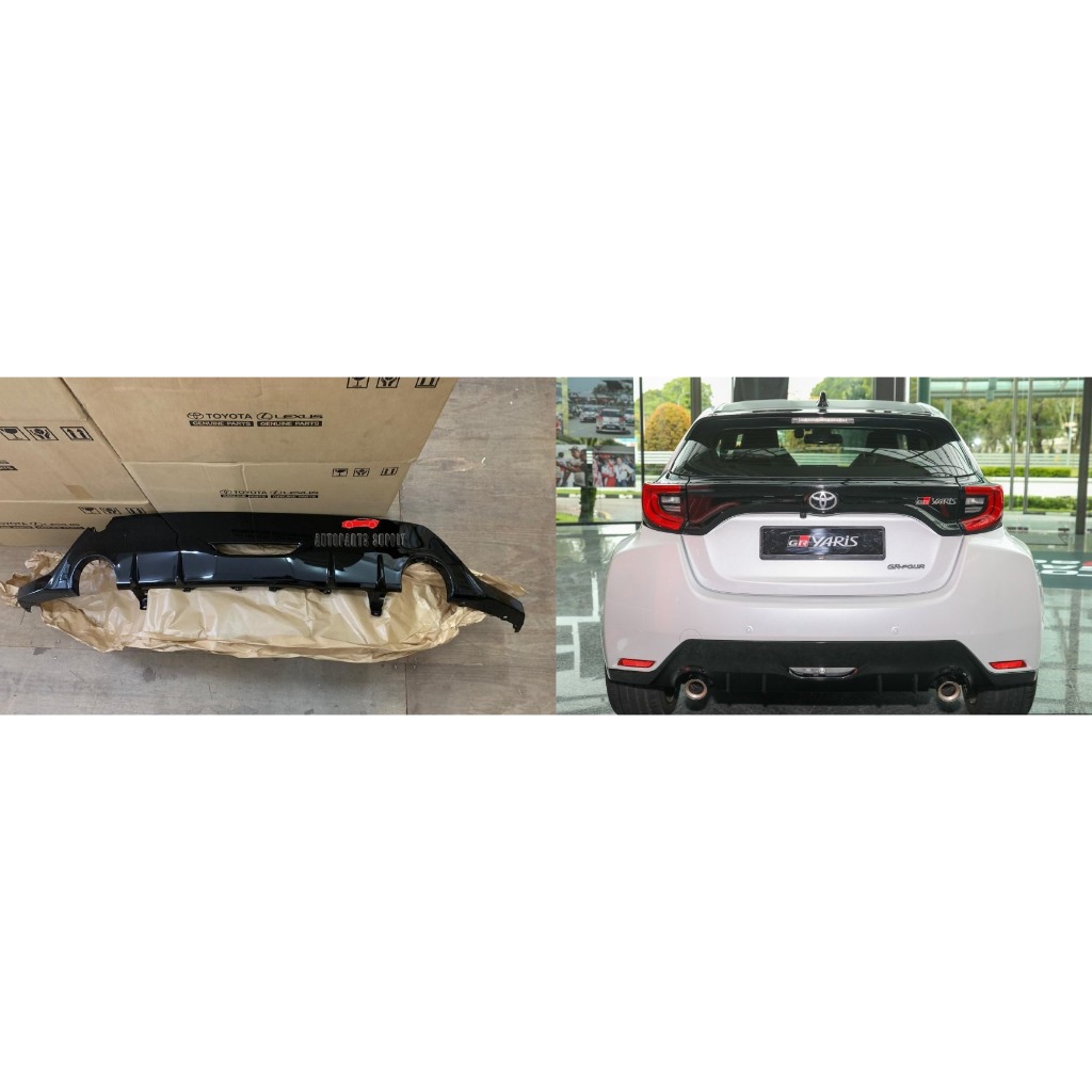 ORIGINAL TOYOTA GR YARIS GXPA16 REAR BUMPER LOWER DIFFUSER | Shopee ...