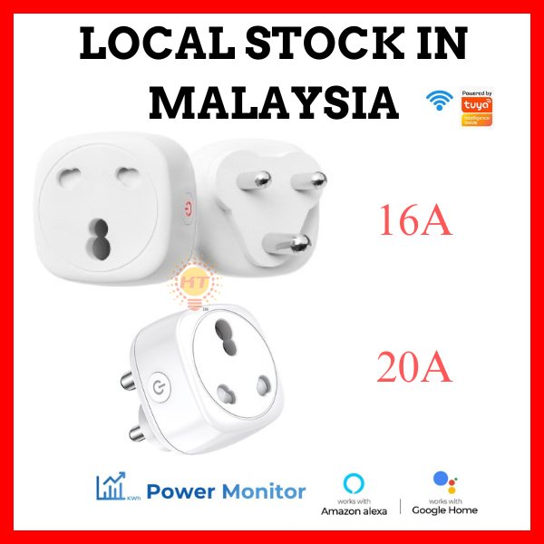 Smart life app 16A/20A Aircond Round Pin Plug Socket with Power ...