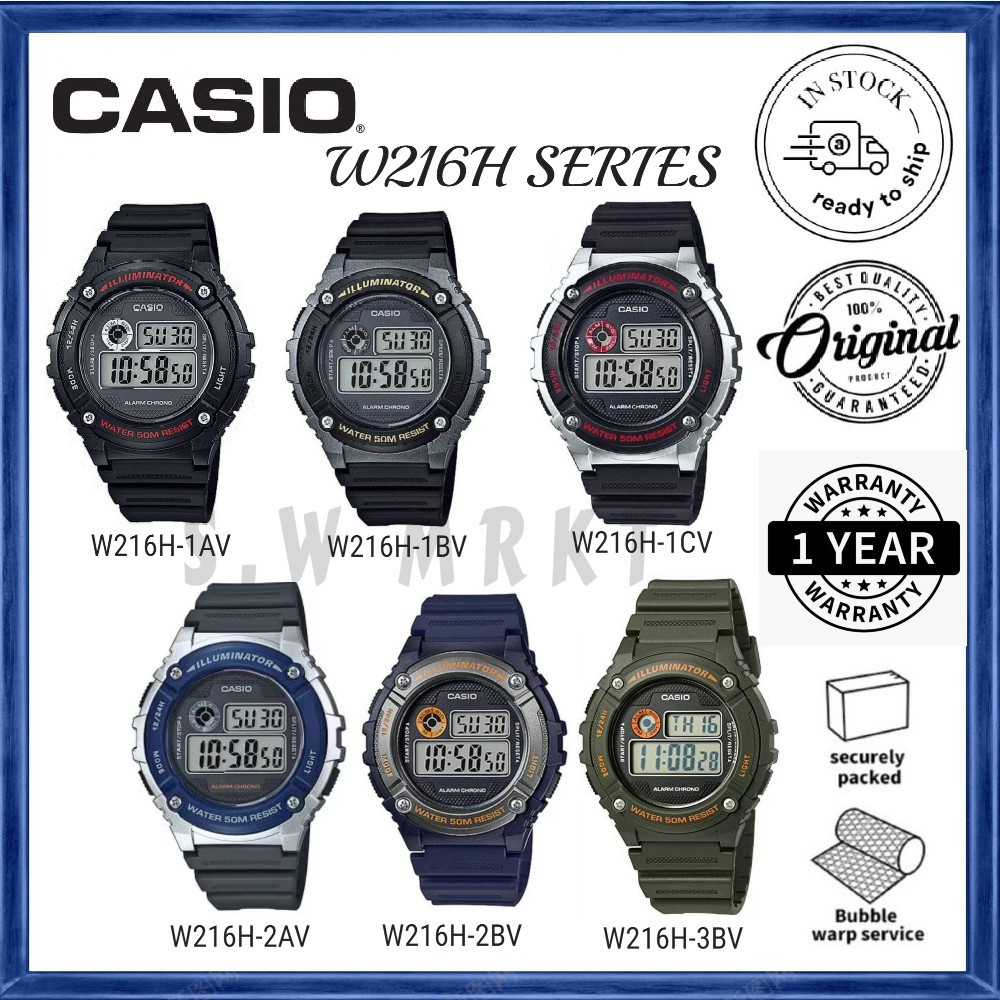 Casio W-216H Series Standard Digital Watch | Shopee Malaysia