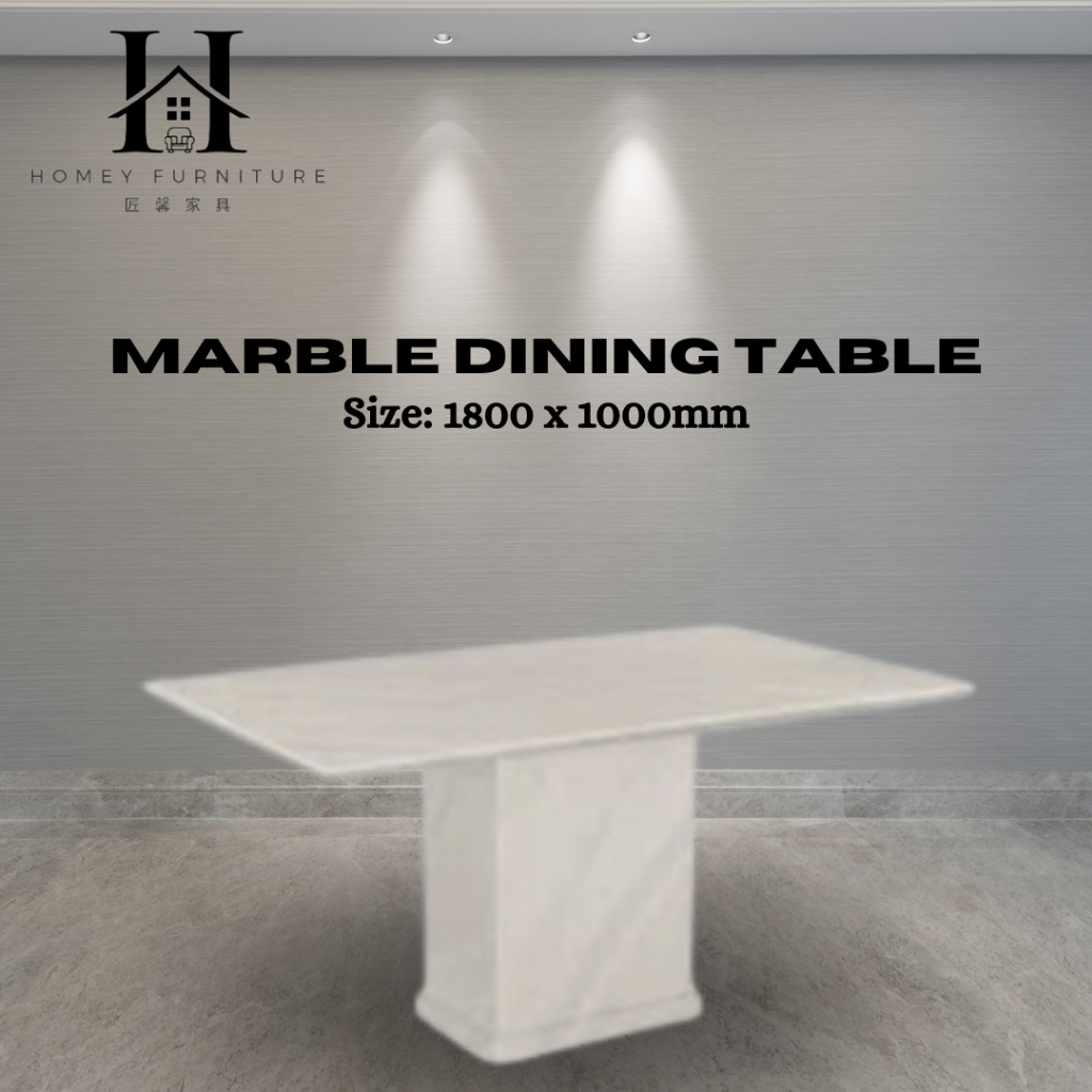 [DAISY HOME - FREE INSTALLATION] Marble Dining Table | Meja Makan ...
