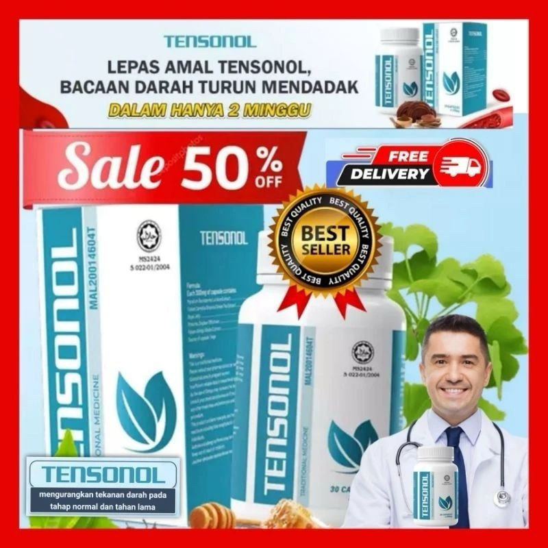 TENSONOL ORIGINAL PRODUCT 2024 💥NEW EDITION x 30capsule | Shopee Malaysia
