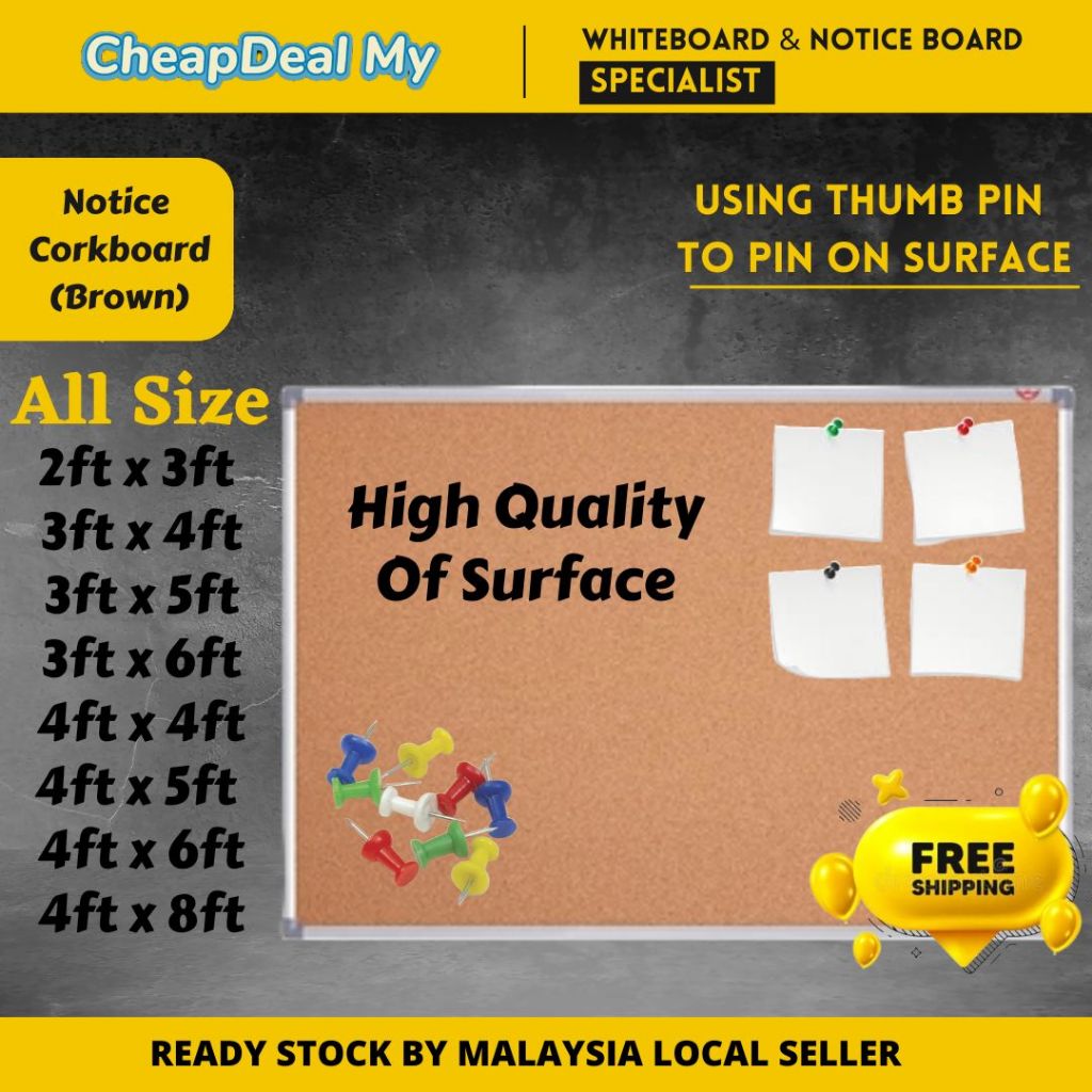 Papan kenyataan Notis cork /Notice corkboard / Notice cork board(ALL ...