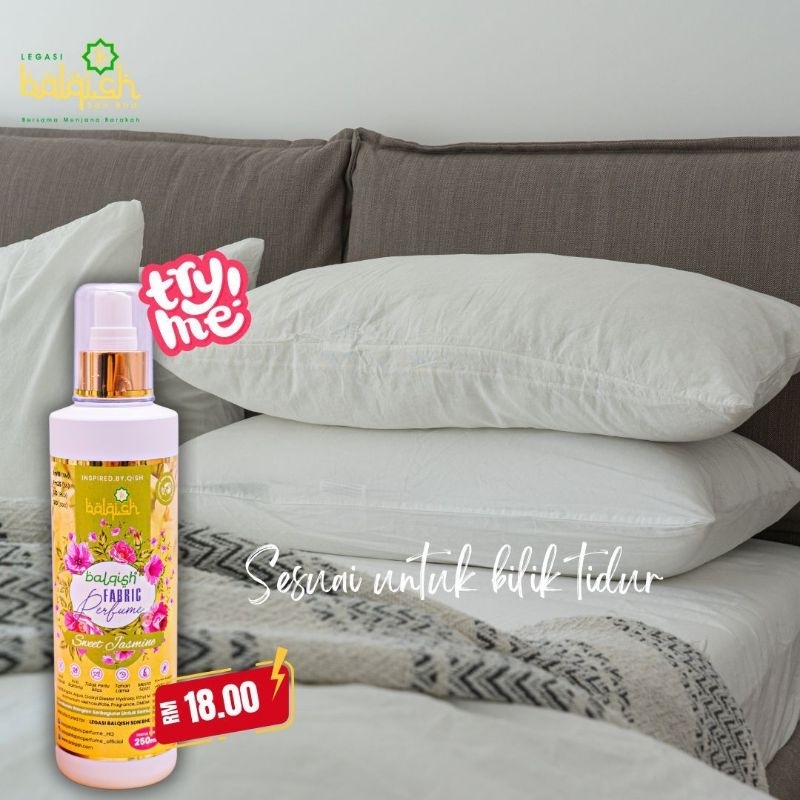 Balqish Fabric Perfume Spray Pewangi Penyembur Wangian Haruman Bantal ...