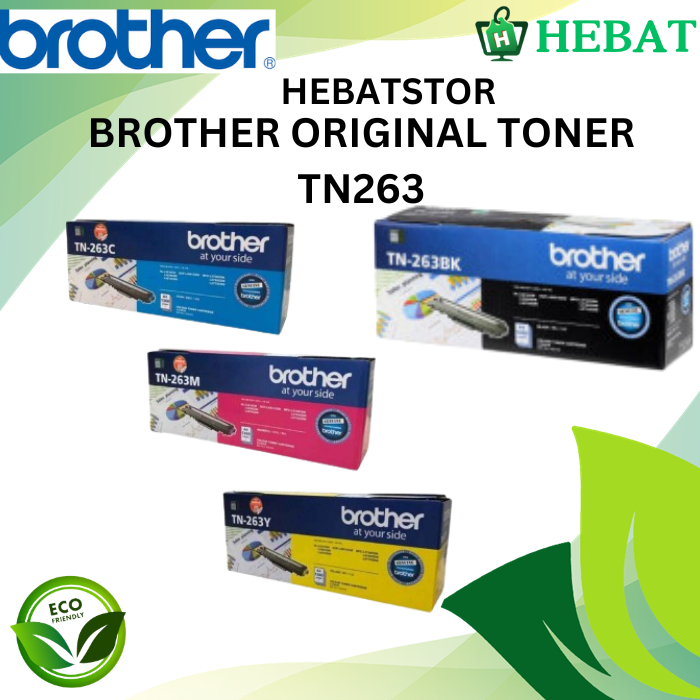 BROTHER ORIGINAL TONER TN263 (B/C/M/Y) 263 | Shopee Malaysia