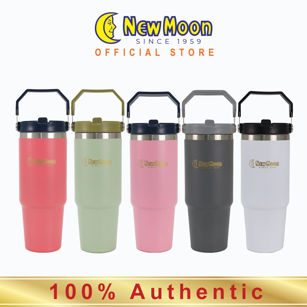 New Moon Insulated Stainless Steel Tumbler With Handle (30oz) | Shopee ...