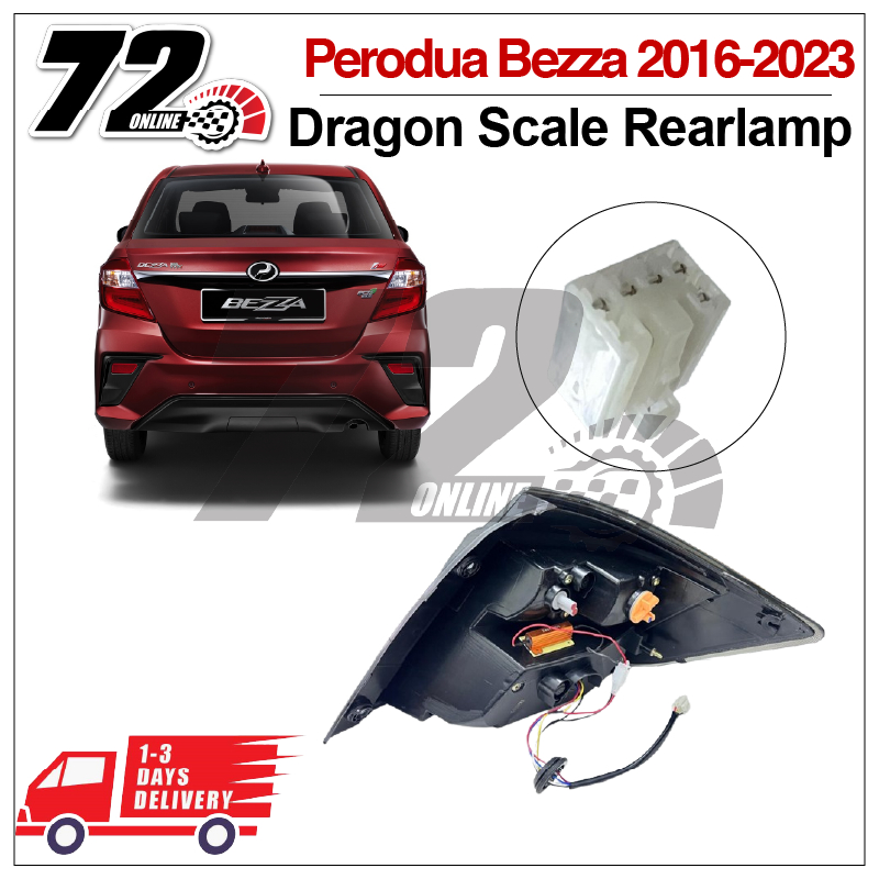 Perodua Bezza Tail Lamp Dragon Scale Dynamic Tail Lamp With Signal ...