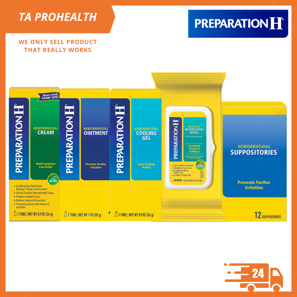 Preparation H Hemorrhoidal Multi-Symptom Pain Relief Cream / Ointment ...