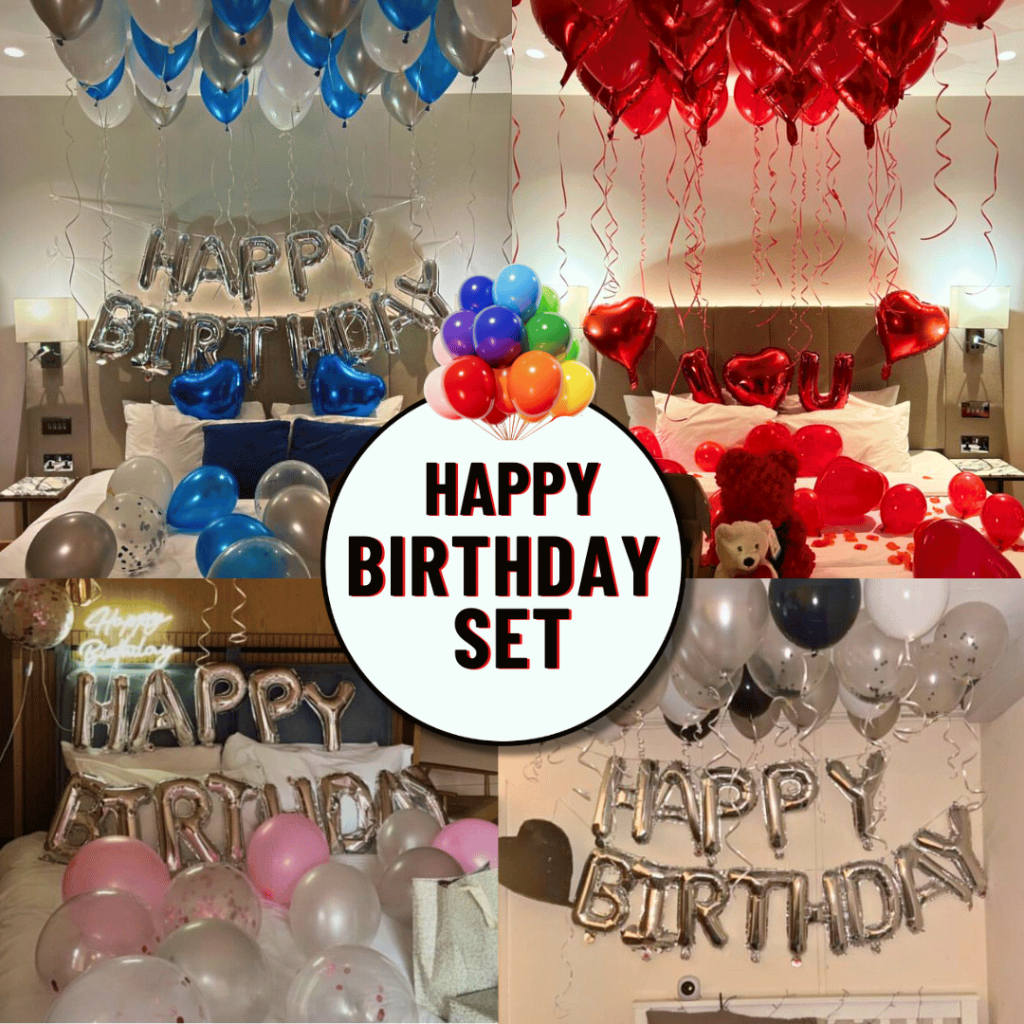 Happy Birthday Set Decoration Balloon Party Theme Belon | Shopee Malaysia