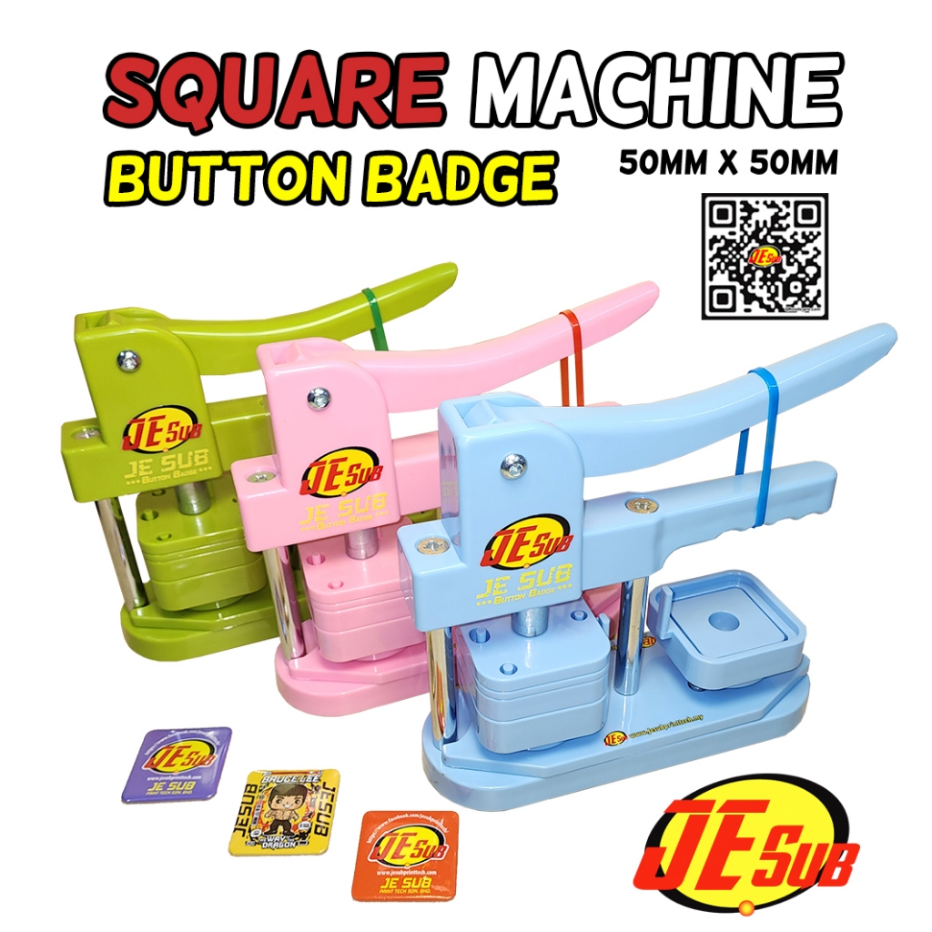 Square Button Badge Machine- 50mm x 50mm MK | Fridge Magnet Machine ...