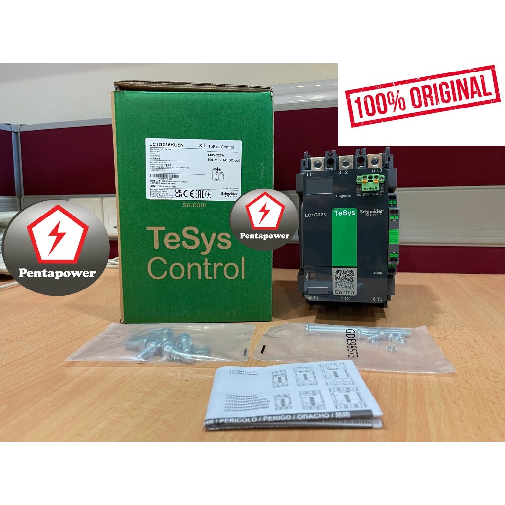 SCHNEIDER LC1G225KUEN Contactor , high power, TeSys Giga, standard ...