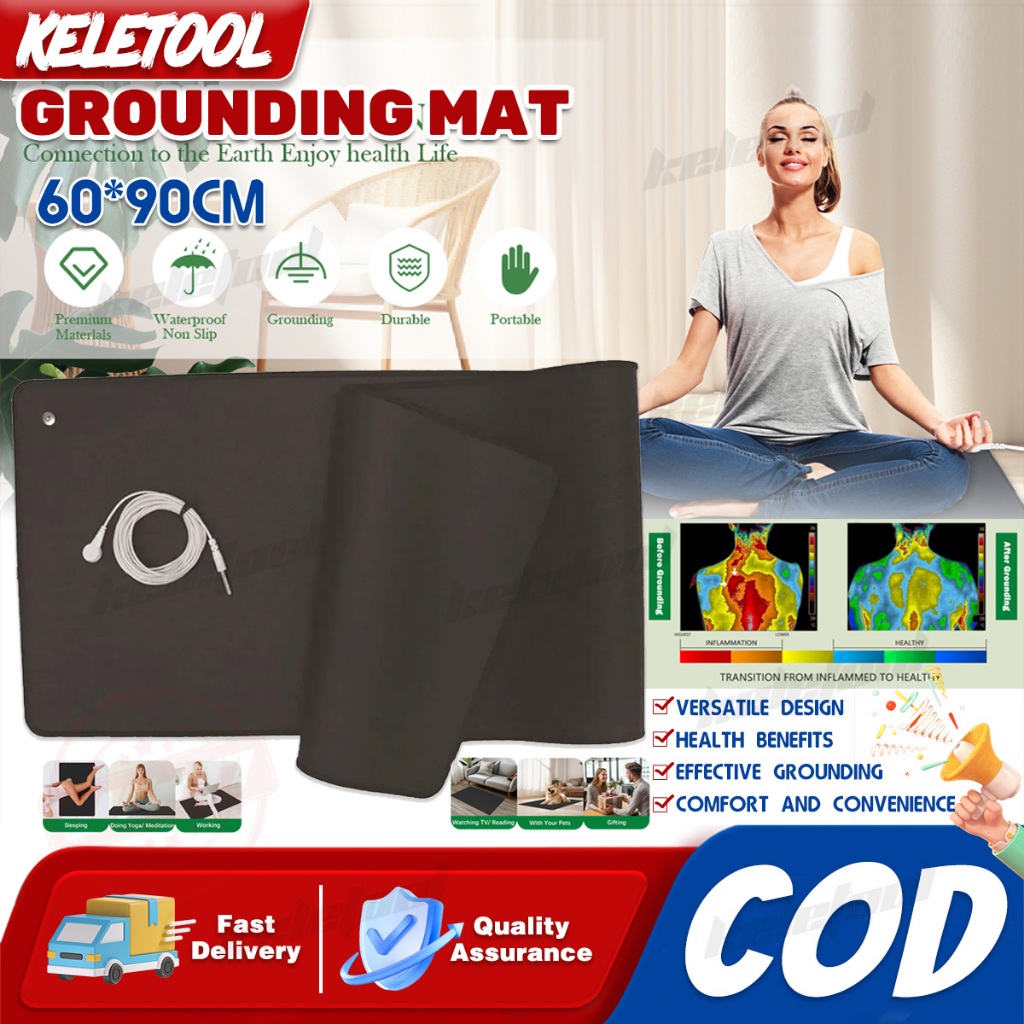 Earthing Mat Sleep Mat EMF Yoga Mat Improve Energy Release Body for ...