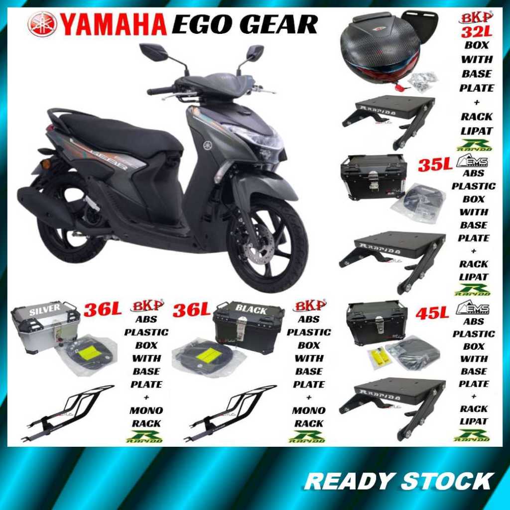 (YAMAHA Ego Gear) Top Box BKP 30L 32L 36L/EMS 35L+RAPIDO Adjustable ...