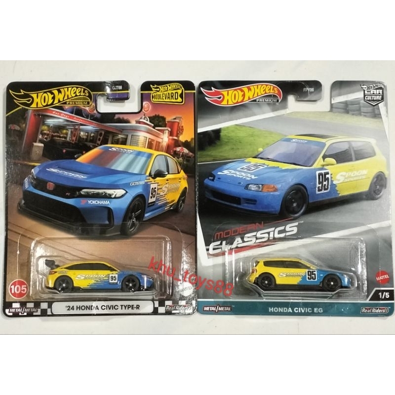 HOT WHEELS SPOON + CIVIC FL5 SPOON / HOT WHEELS HONDA CIVIC EG / HOT ...