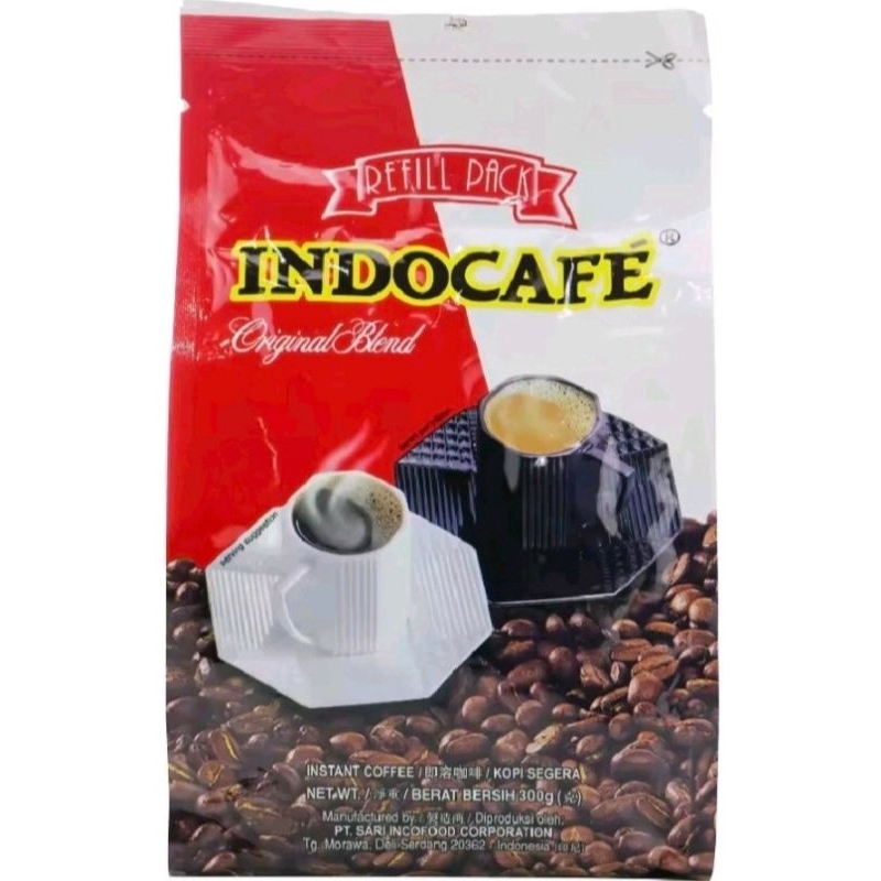 INDOCAFE INSTANT COFFEE REFILL PACK ORIGINAL BLEND 300g | Shopee Malaysia