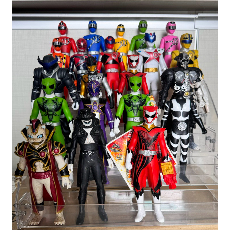3 NEW STOCK Power Ranger Super sentai 6.5 inch Sofubi Bandai japan ...