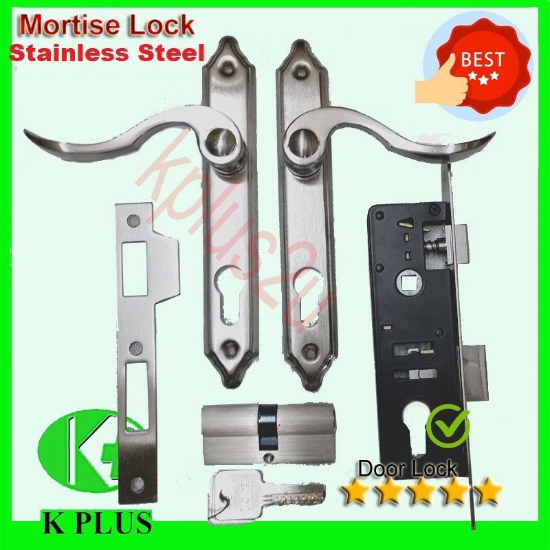 Stainless Steel Grill Door Lock Lever Mortise Lock Iron Door Aluminum ...